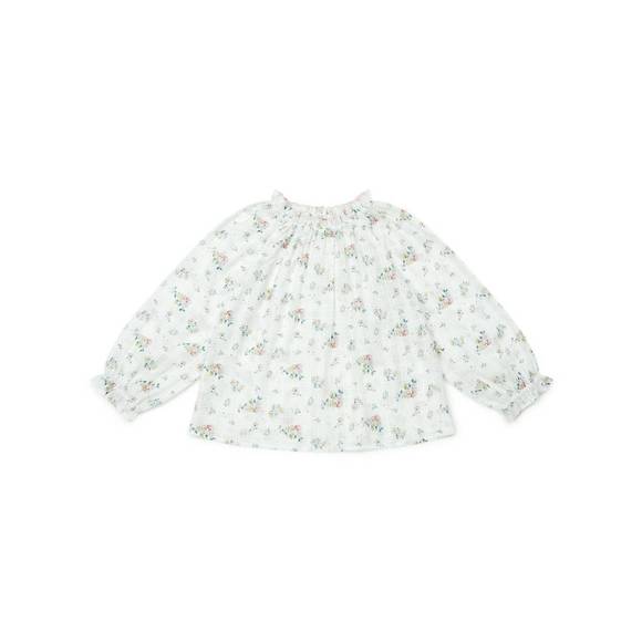 Bonton | Tops | New Bonton Kids Carla Floral Print Cotton Blouse In ...